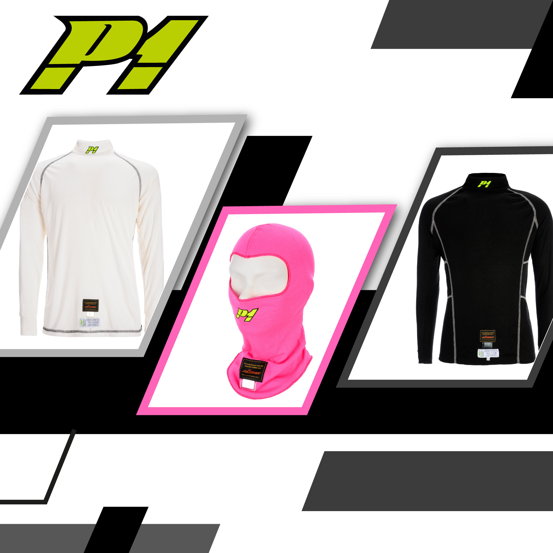P1 Advanced Racewear onderkleding top bescherming en hoog comfort