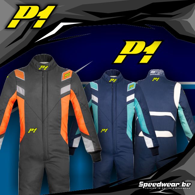 P1 Racewear overalls kwaliteit voor coureurs ontworpen door coureurs